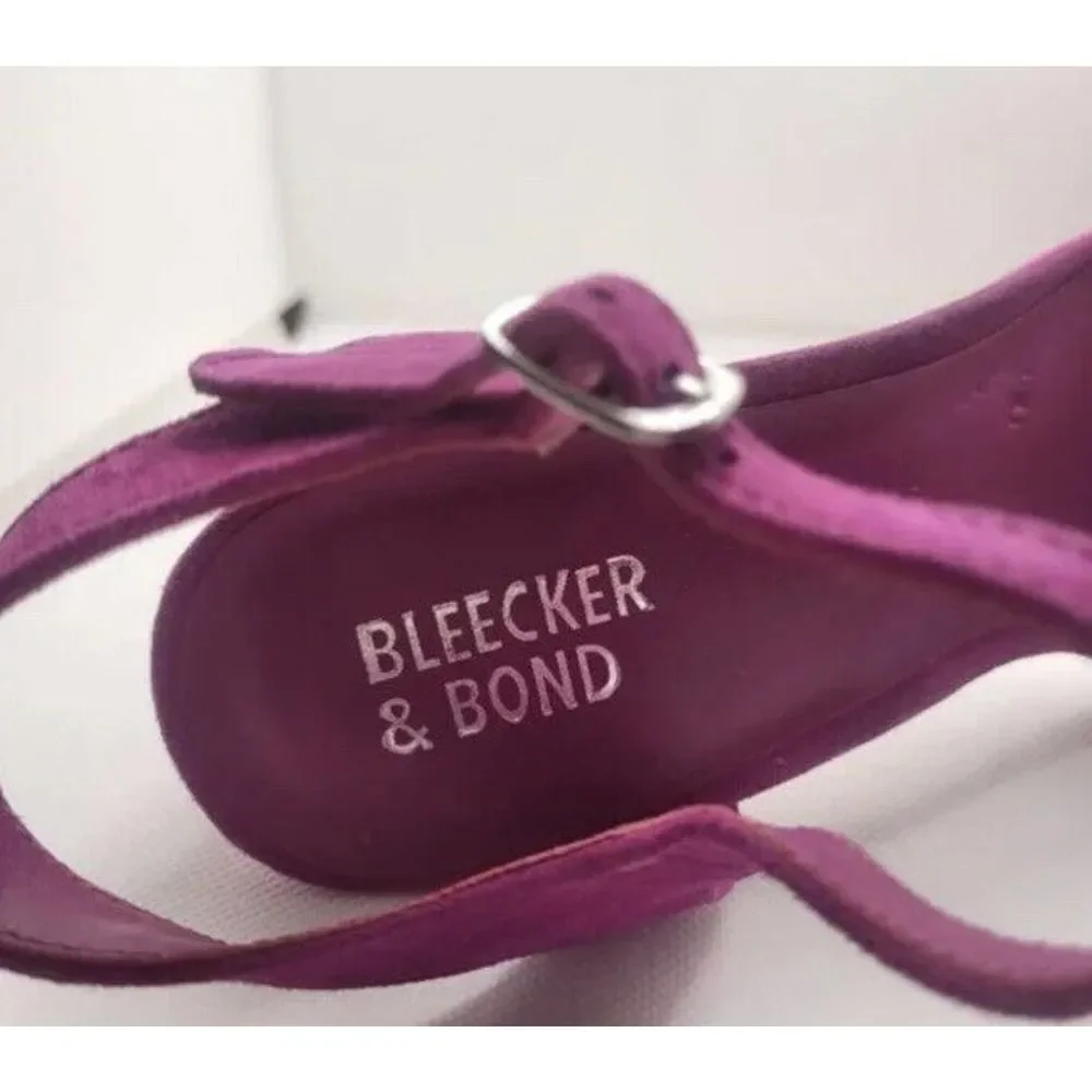 Unbranded | Shoes | Bleecker Bond Viola Fuchsia Suede Lucite Open Toe A ...